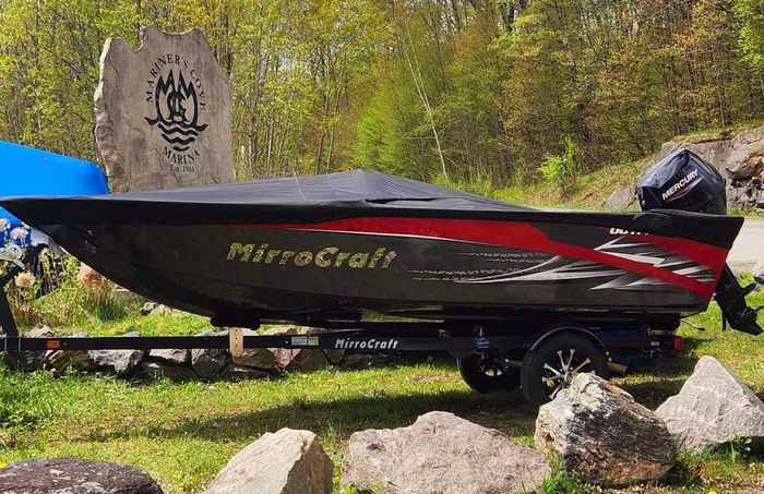 MirroCraft Outfitter Side Console Red/Merc 30hp /Trailer Pkg 2024 New ...