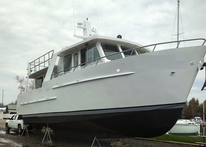 52' x 16' Twin Screw Hike Built Steel Cruiser/Trawler 1972 Used Boat ...